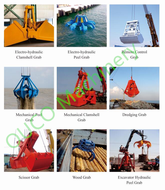 Hydraulic 50 CBM Max Clamshell Wireless Grab Vessel