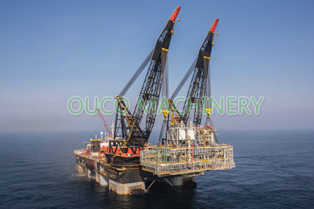 Large Tonnage 60t Oil Platform Offshore Pedestal Crane