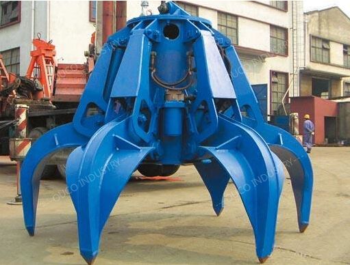 Electro Hydraulic Cactus Grab Bucket High Capacity For Irregular Bulk ...