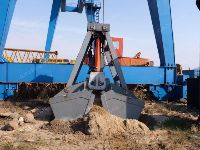 15 CBM Radio Remote Control Grab Single Rope Bulk For Crane