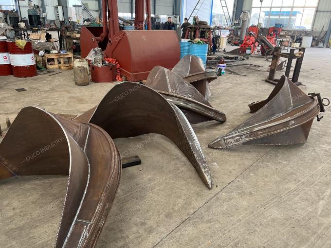 Electro Hydraulic Garbage Grab Bucket Structure Q355 Six Flaps