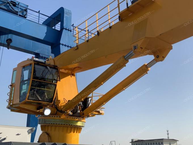 25T Hydraulic Stiff Boom Marine Crane High Efficiency Electric For ...