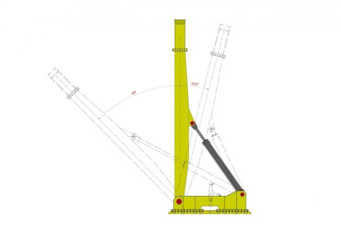 35 TON SWL Marine A Frame for OSV Vessel