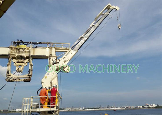 25t 20m Marine Cranes Fixed Jib Cargo knuckle boom offshore Lifting