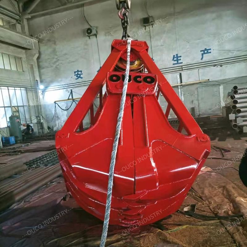 Dredging Q355 Mechanical Clamshell Grab Bucket 2 Cubic Meters