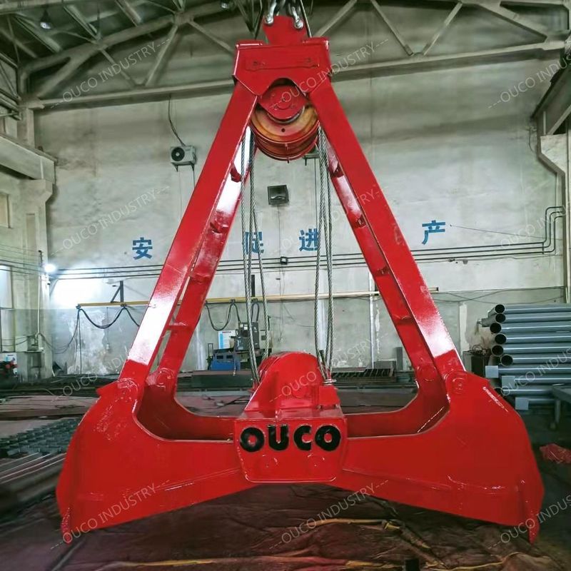 Dredging Q355 Mechanical Clamshell Grab Bucket 2 Cubic Meters