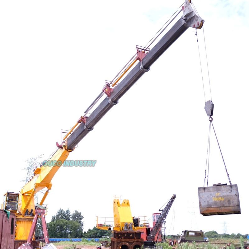 Durable Stiff Boom Electric Marine Crane Hydraulic 2t 15m Yacht Use CE ...
