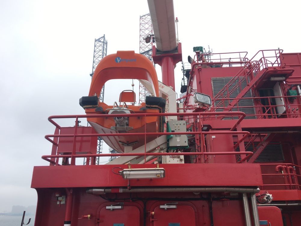 Single Arm Rescue Davit System For Lifeboat And Rescue Boat