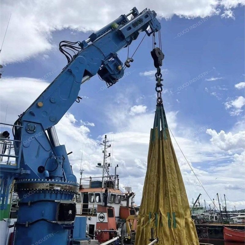 OUCO 9T16.31M Knuckle Telescope Boom Pedestal Crane