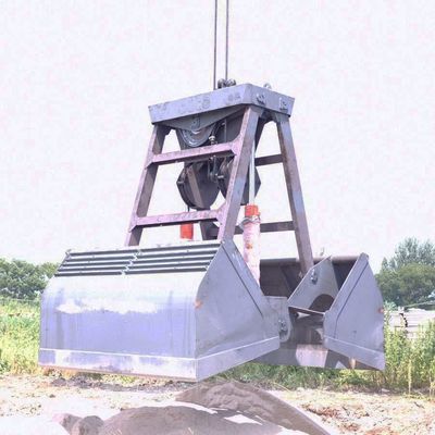 4 CBM Wireless Radio Remote Control Grab Dual Scoop Deck Crane